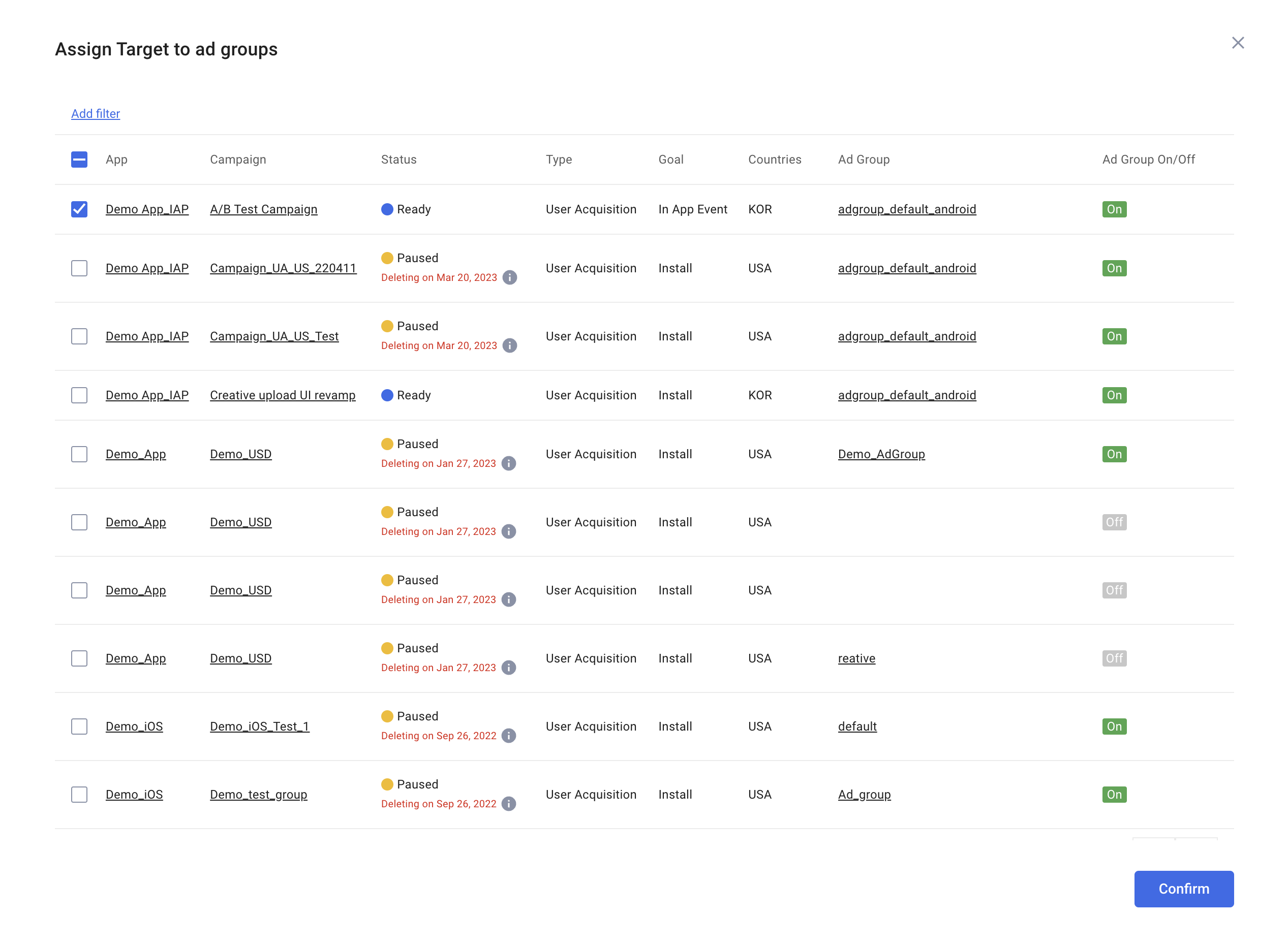 Target 设置和用户列表 – Moloco DSP平台 Help Center