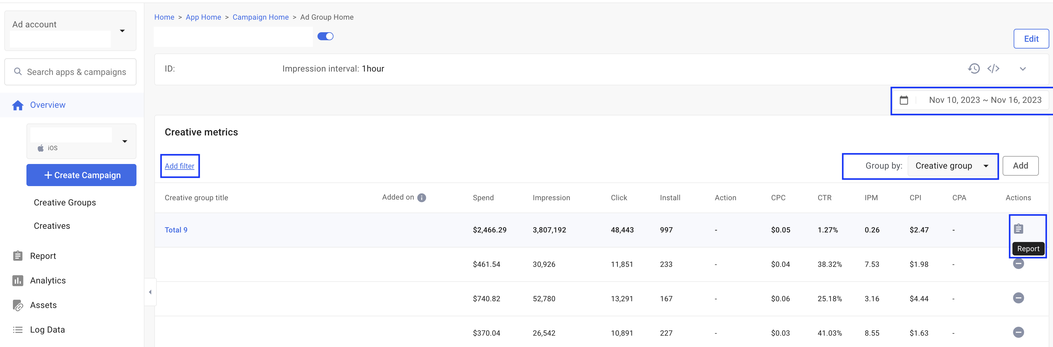Where to find key performance metrics in Moloco Ads – Moloco Ads Help Center